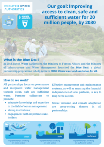 Factsheet Blue Deal Programme - Dutch Water Authorities
